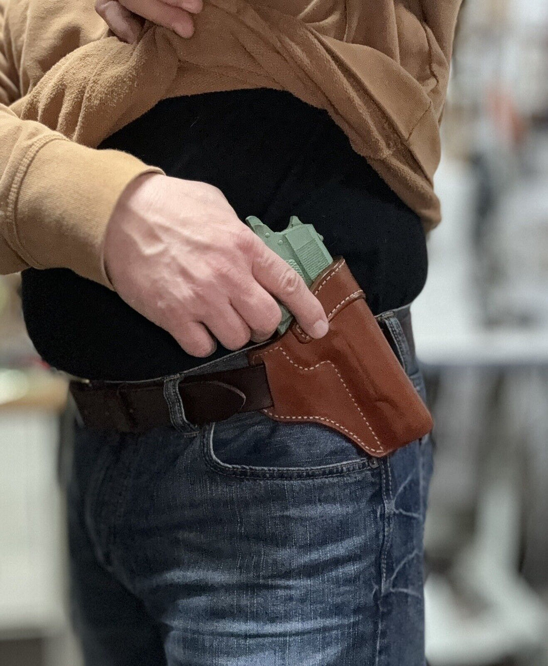 1911 Colt Cross Draw Holster – steelhideleathercompany